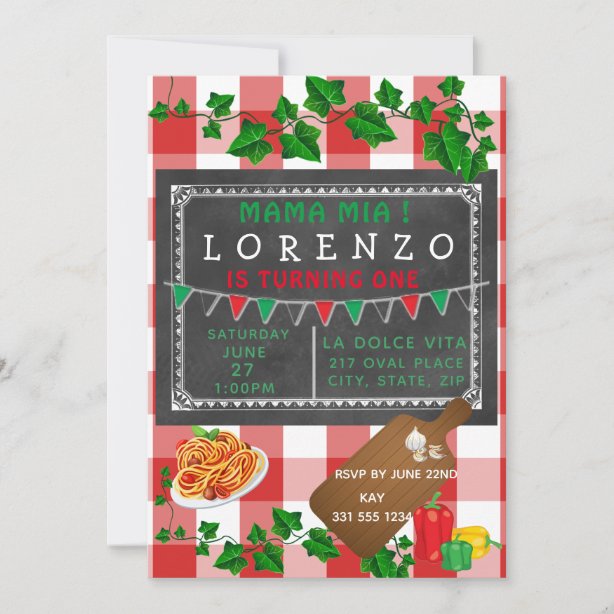 Italian Invitations | Zazzle NZ