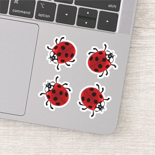 Ladybug Vinyl Stickers | Zazzle.co.nz