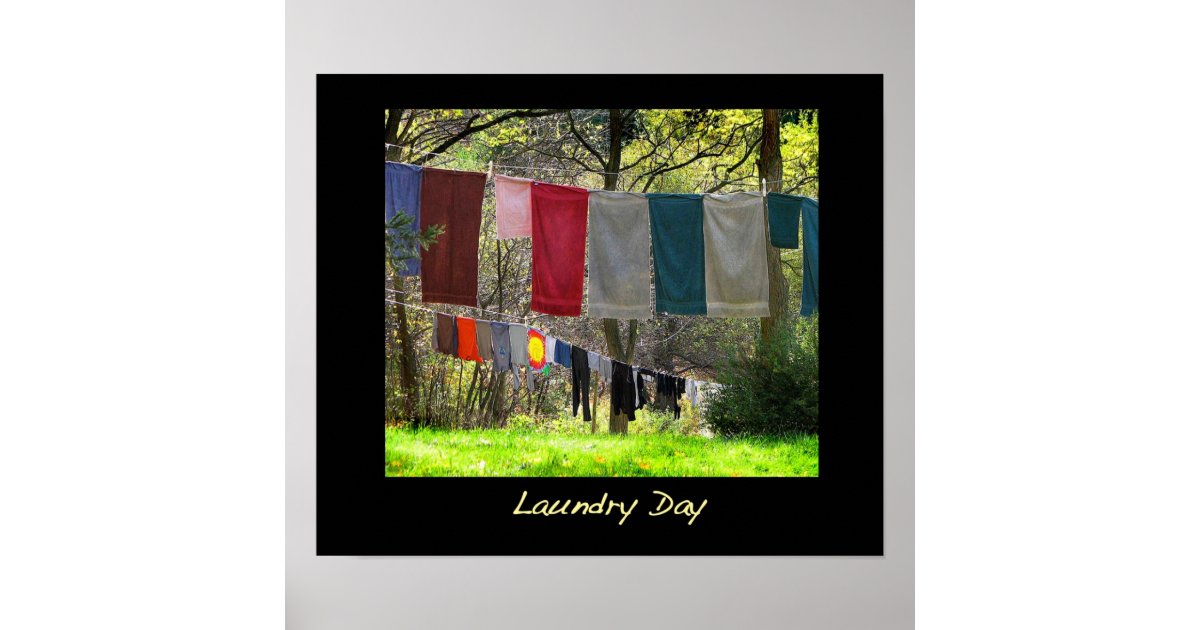 Laundry Day Poster | Zazzle.co.nz