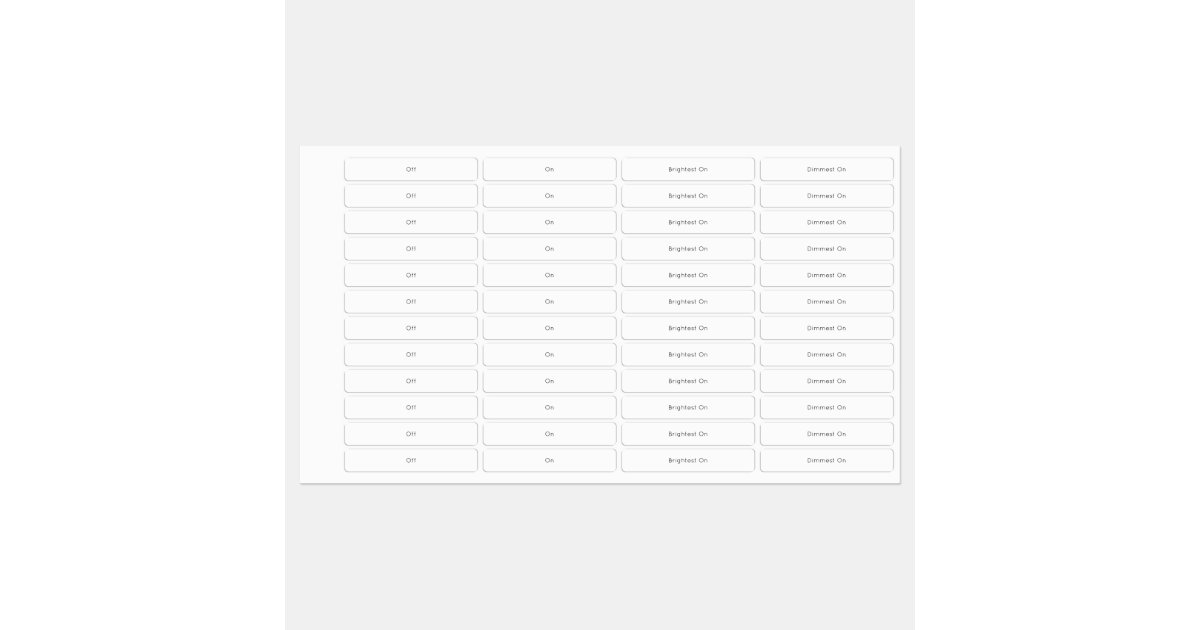 Light Switch Labels | Zazzle.co.nz
