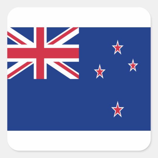 Low Cost! New Zealand Flag Square Sticker | Zazzle.co.nz