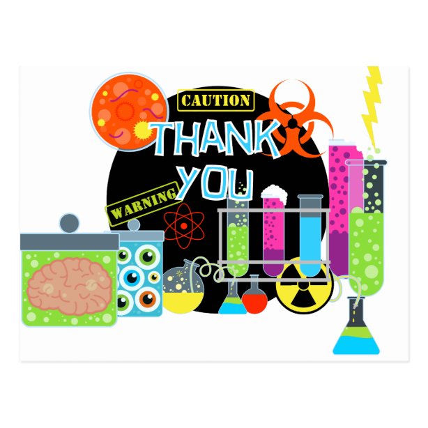Science Thank You Postcards | Zazzle NZ