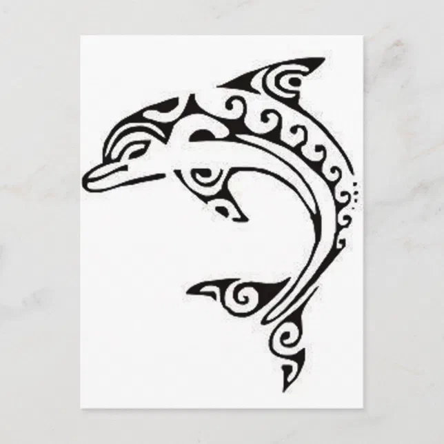 Maori Dolphin Postcard | Zazzle.co.nz