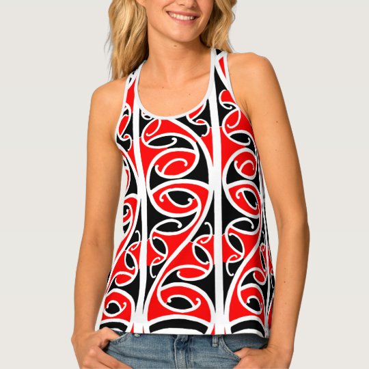 Maori Kowhaiwhai Pattern 6 Singlet | Zazzle.co.nz