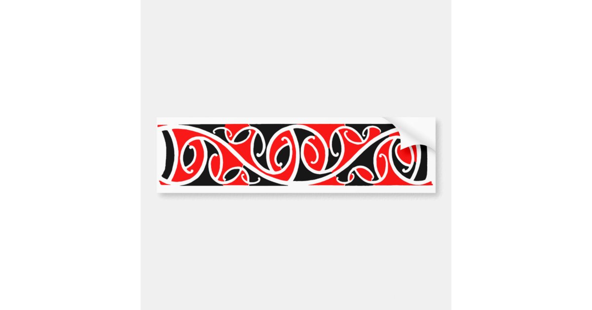 Maori Kowhaiwhai Pattern 6 Sticker | Zazzle.co.nz