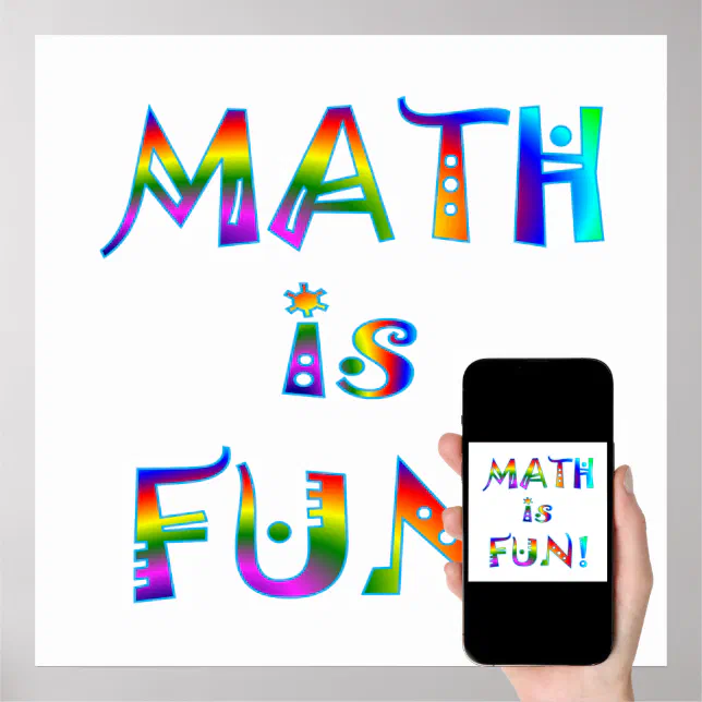 Math is Fun Poster | Zazzle.co.nz