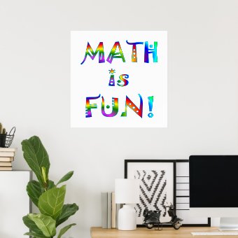 Math is Fun Poster | Zazzle.co.nz