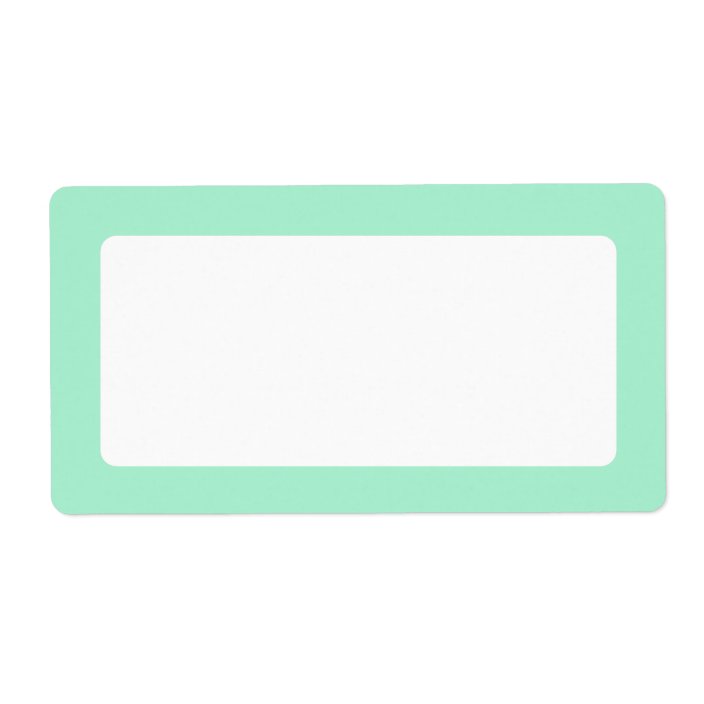 Mint green solid colour border blank | Zazzle.co.nz