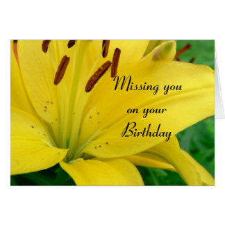 Missing You On Your Birthday Cards & Invitations | Zazzle.co.nz