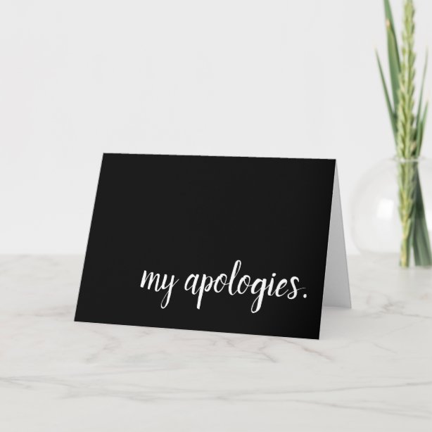 Apology Cards | Zazzle NZ