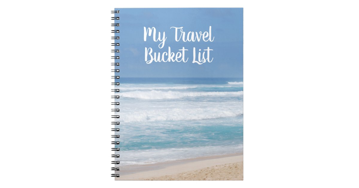 My Travel Bucket List Notebook | Zazzle.co.nz