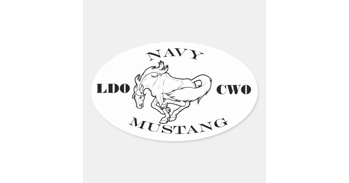 Navy LDO/CWO logo Oval Sticker | Zazzle.co.nz