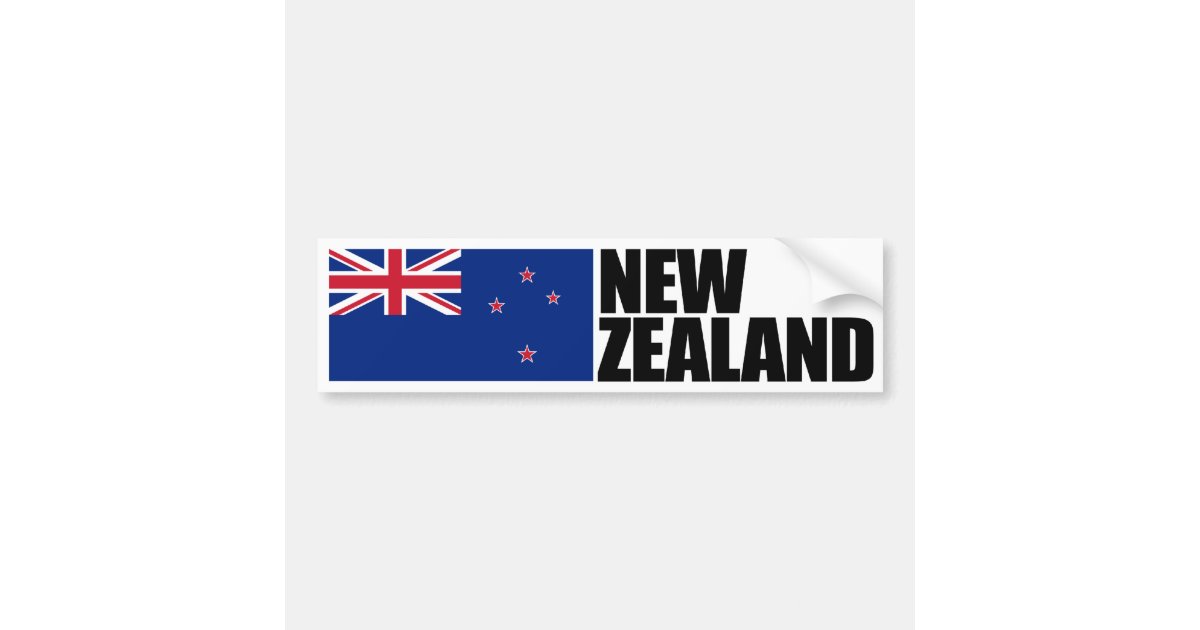 New Zealand Flag Bumper Sticker | Zazzle.co.nz