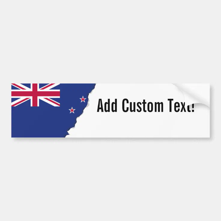 New Zealand Flag Bumper Sticker | Zazzle.co.nz