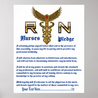 Florence Nightingale Oath Posters, Florence Nightingale Oath Poster Designs