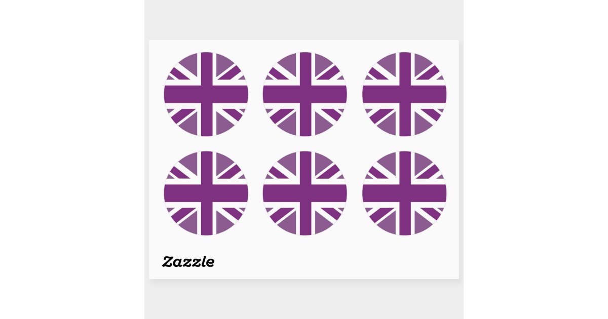 Patriotic British Union Jack Flag Classic Round Sticker | Zazzle.co.nz