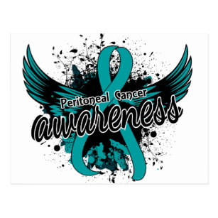 Peritoneal Cancer Ribbon Postcards | Zazzle NZ