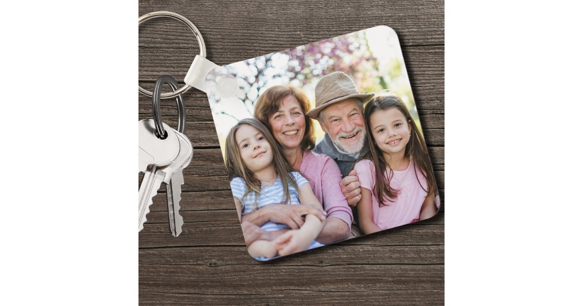 Personalised Family Keepsake Photo Key Ring | Zazzle.co.nz
