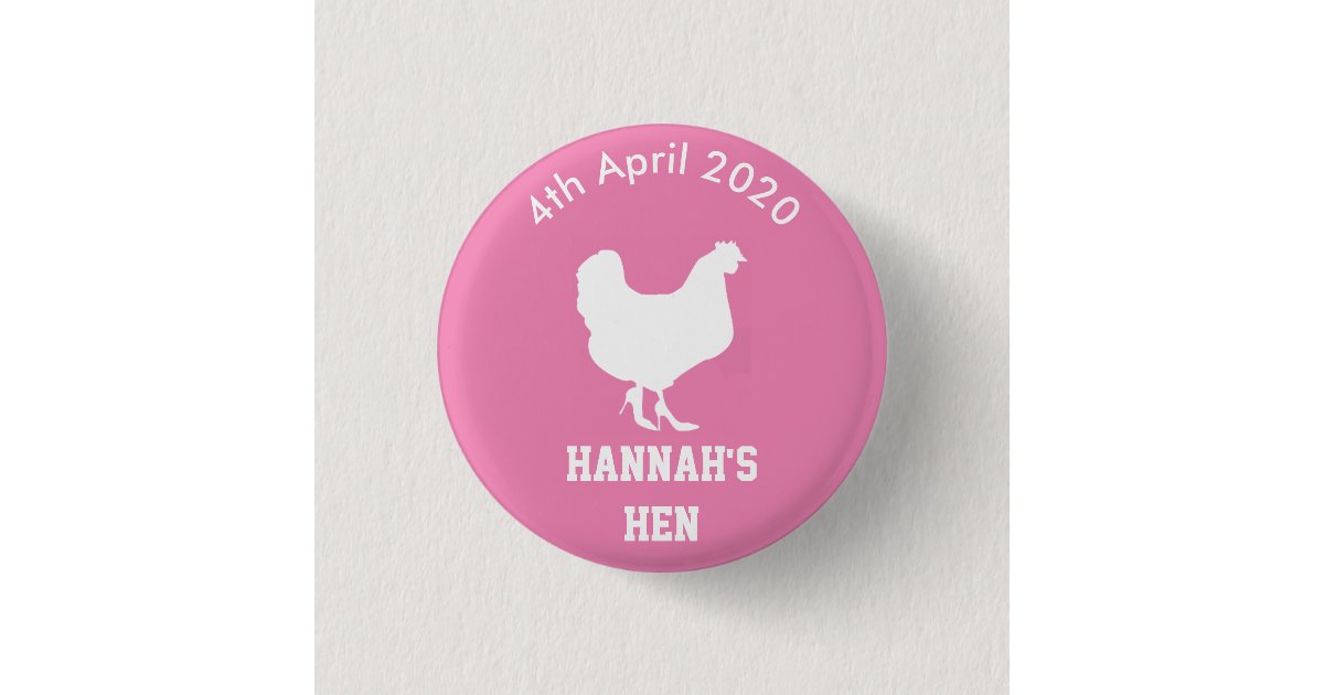 Personalised Hen Night Badge | Zazzle.co.nz