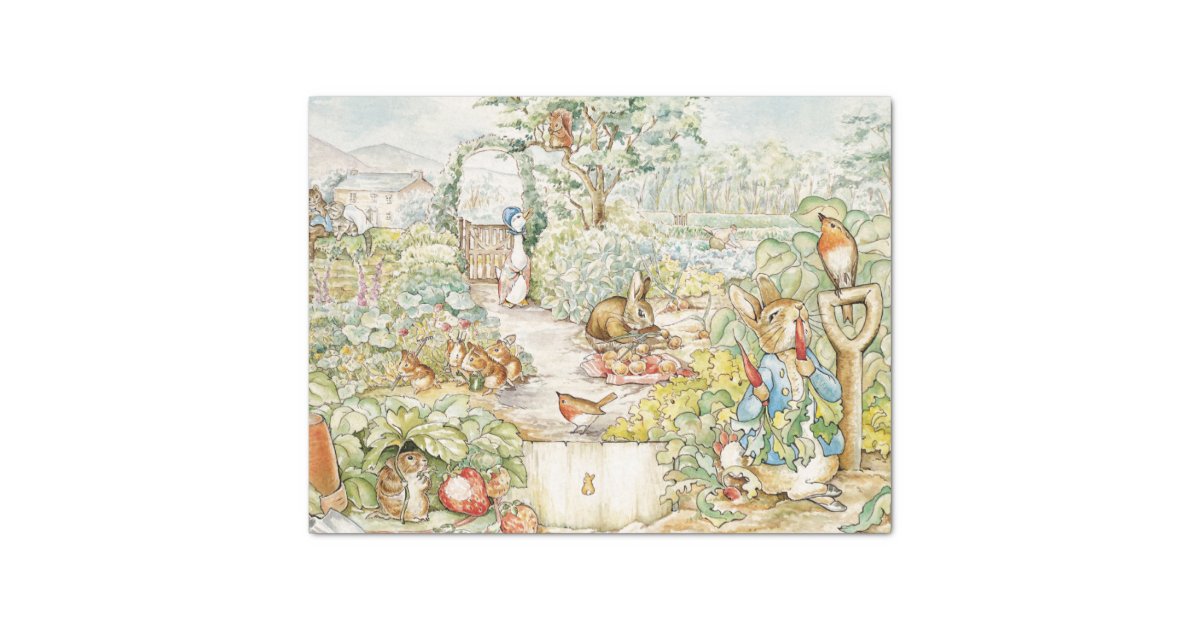 Peter the Rabbit Tissue Paper | Zazzle.co.nz