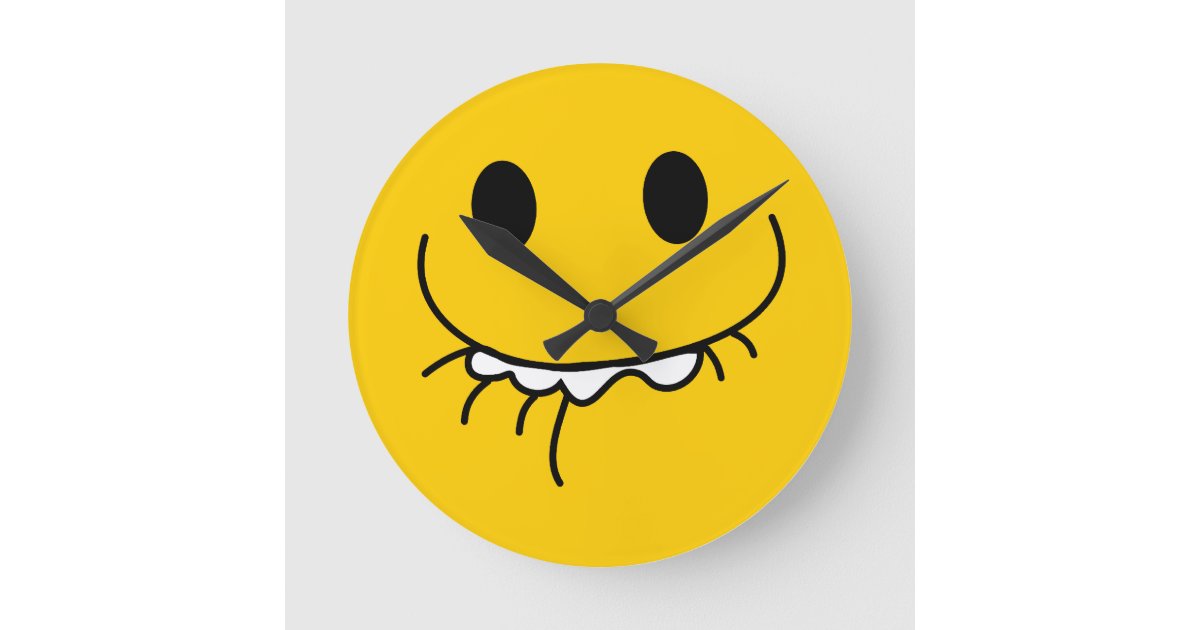 pff Face Wall Clock | Zazzle.co.nz