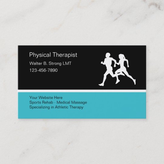 Physical Therapist Business Card Template | Zazzle.co.nz