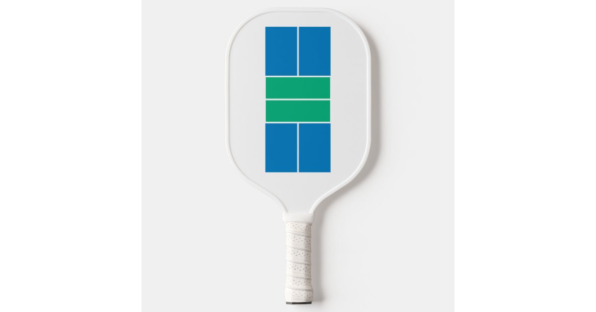 Pickleball Court Diagram White Coach Name Pickleball Paddle | Zazzle.co.nz