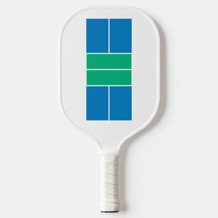 Pickleball Court Diagram White Coach Name Pickleball Paddle | Zazzle.co.nz