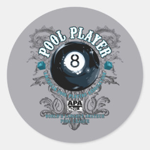 8 Ball Pool Stickers | Zazzle NZ