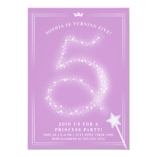 5 Year Old Birthday Invitations | Zazzle.co.nz