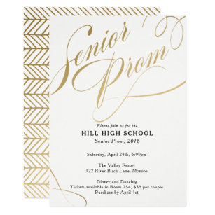 Senior Prom Invitations & Announcements | Zazzle NZ