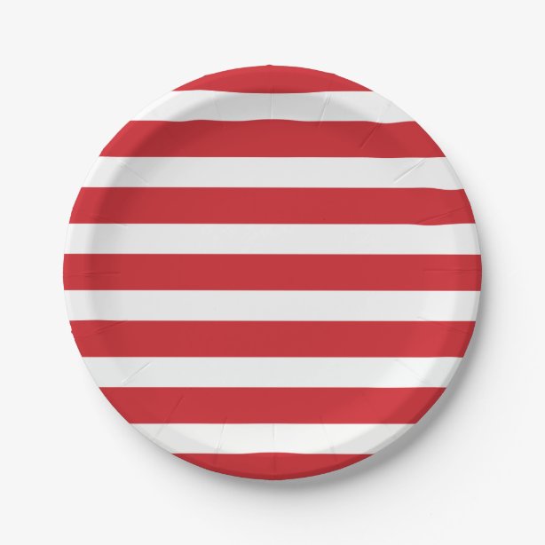 Red White Plates | Zazzle NZ