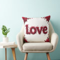 Red Rose LOVE Pillow Romantic Valentine's Day Gift | Zazzle.co.nz