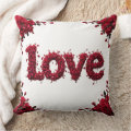 Red Rose LOVE Pillow Romantic Valentine's Day Gift | Zazzle.co.nz