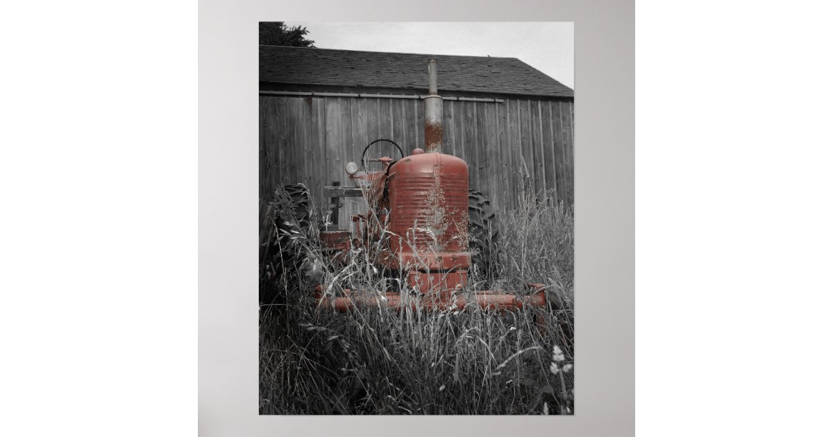 Red Tractor Poster | Zazzle.co.nz
