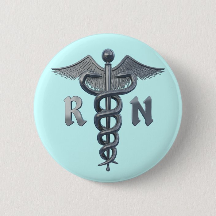 Registered Nurse Symbol 6 Cm Round Badge | Zazzle.co.nz