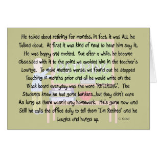 Funny Teacher Retirement Cards & Invitations | Zazzle.co.nz