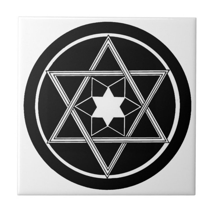 Round Star of David Tile | Zazzle.co.nz
