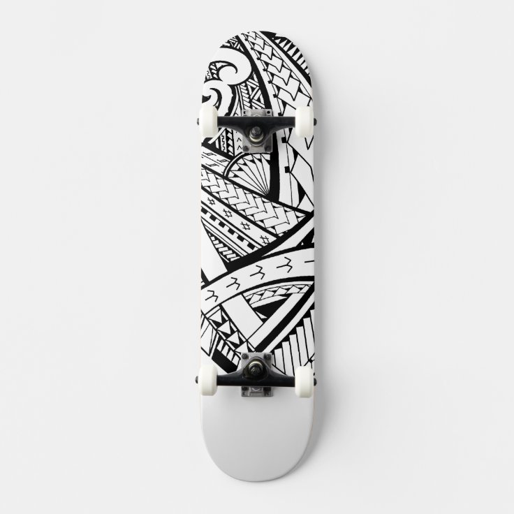 Samoan tribal design spearhead patterns skateboard | Zazzle.co.nz