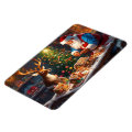 Santa and reindeer make gingerbread house magnet | Zazzle.co.nz