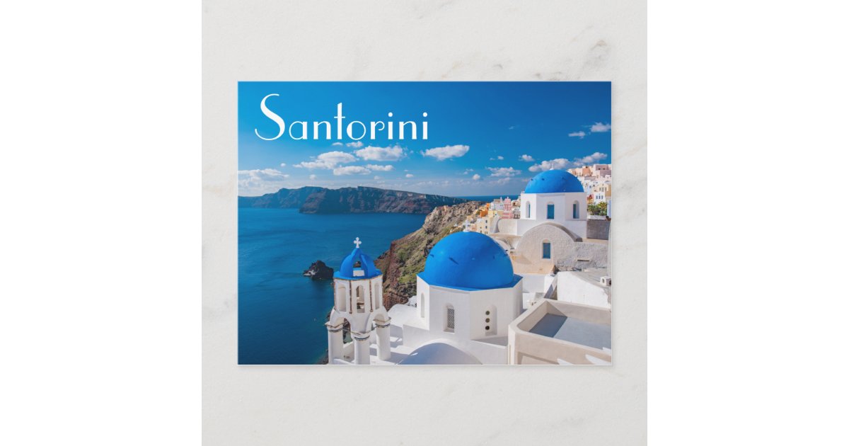 Santorini Greece Postcard | Zazzle.co.nz