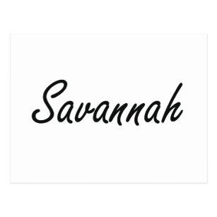 Savannah Name Postcards | Zazzle NZ