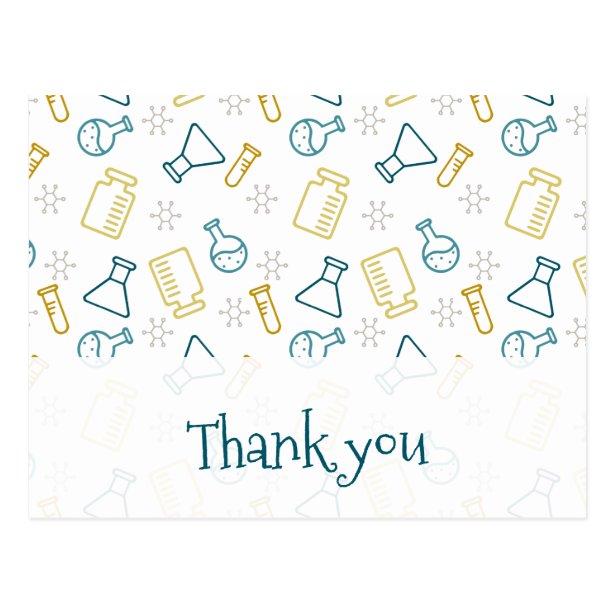 Science Thank You Postcards | Zazzle NZ
