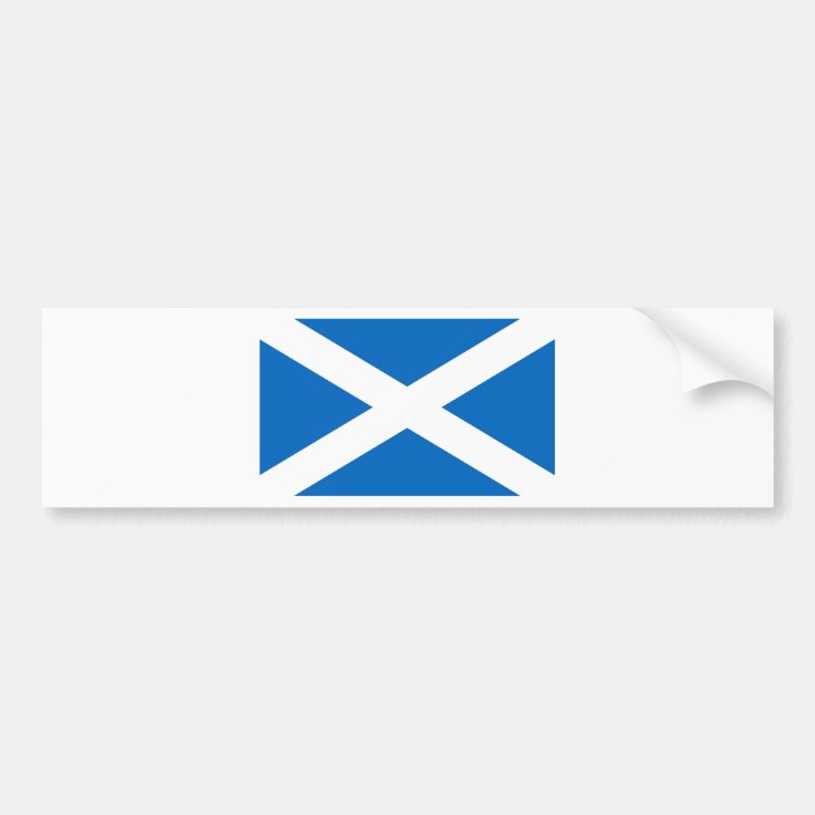 Scotland Flag Bumper Sticker | Zazzle.co.nz
