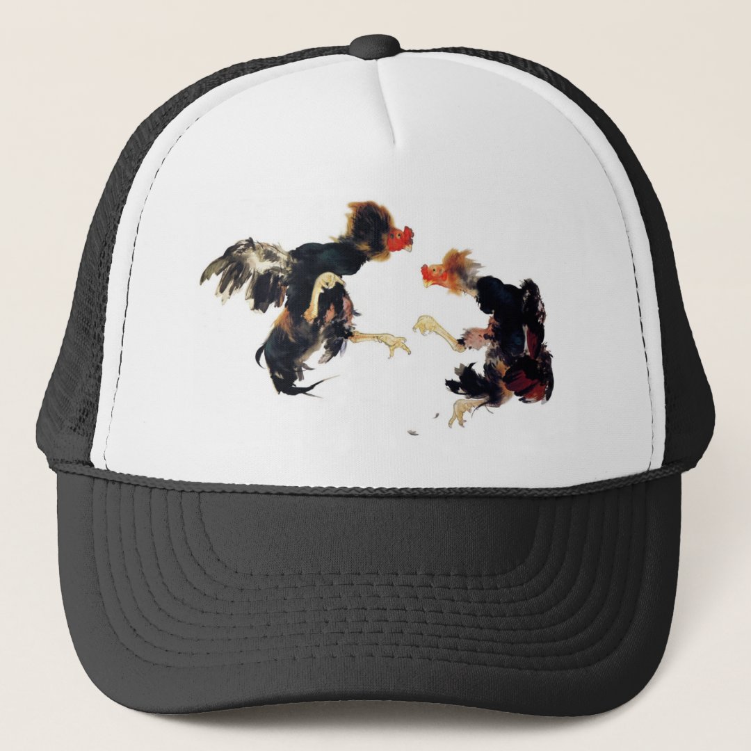 Seiho TAKEUCHI Army Chicken Chickens Farming Goods Trucker Hat | Zazzle ...