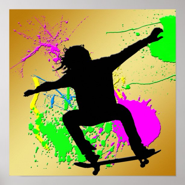 Skateboarding Posters & Photo Prints | Zazzle NZ