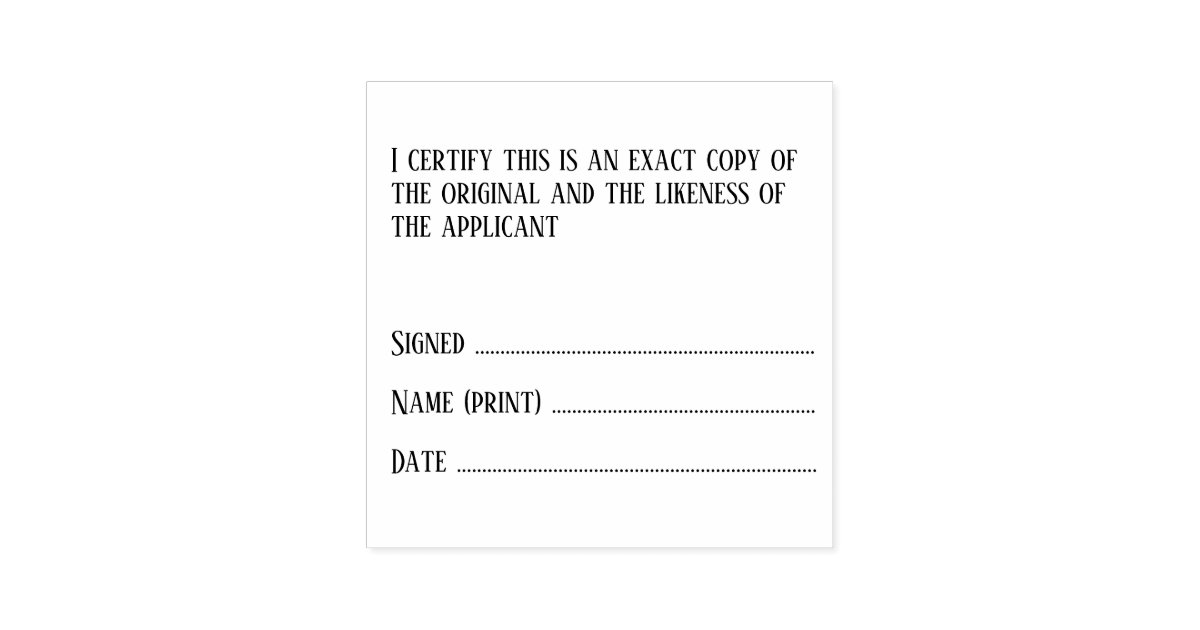 Solicitor legal certify exact copy likeness self-inking stamp | Zazzle ...