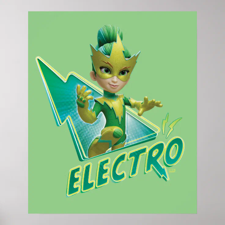 Spidey and his Amazing Friends Electro Poster | Zazzle.co.nz