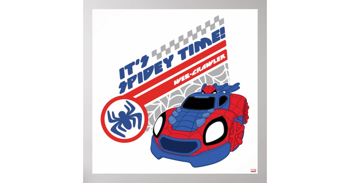 Spidey Driving His Web-Crawler Poster | Zazzle.co.nz