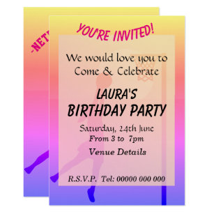Netball Invitations | Zazzle NZ